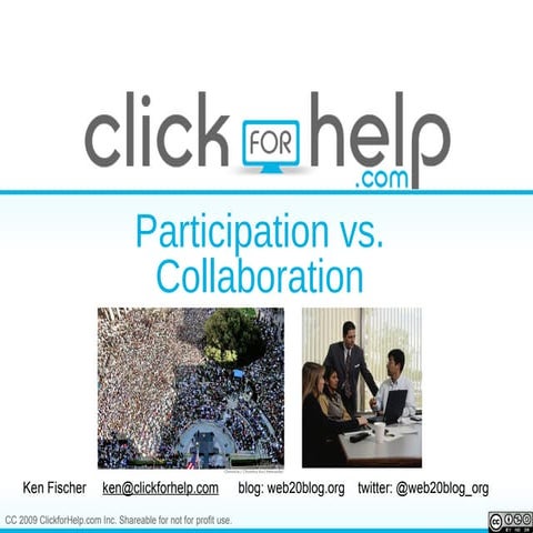 Participation vs Collaboration | PPT