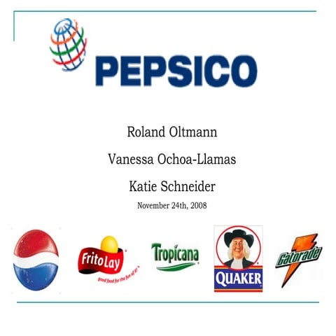 Pepsi Co Powerpoint | PPT