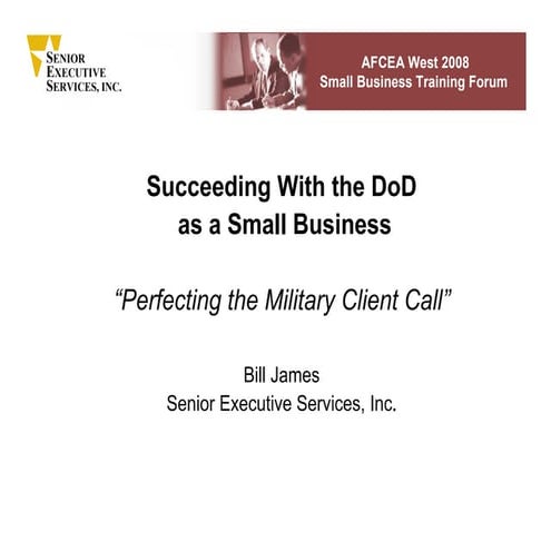 Perfecting The Military Client Call | PDF