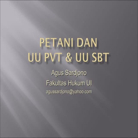 Petani Vs UU PVT-SBT | PPS