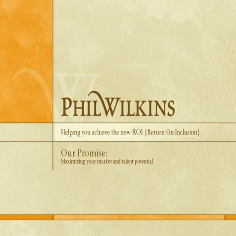 Phil Wilkins Products and Services | PPT
