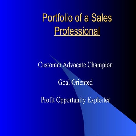 Aerospace Sales Professional | PPT