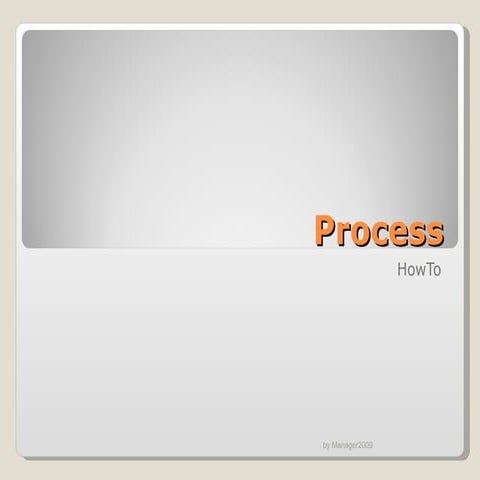 How to create process | PPT