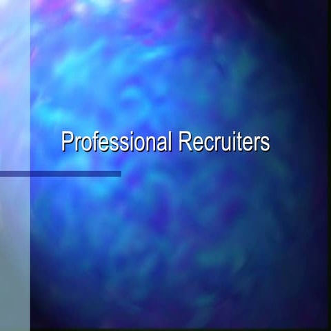 Professional Recruiters | PPT