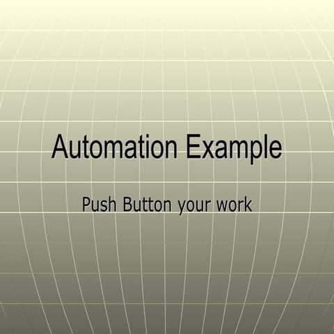 Push Button Process | PPT
