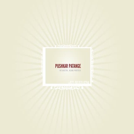 Pushkar Portfolio Sample | PDF