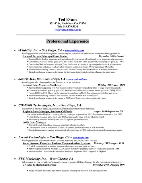 Jim Taylor Resume | PDF