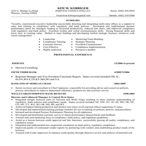 Resume Kobriger 2009 | DOC