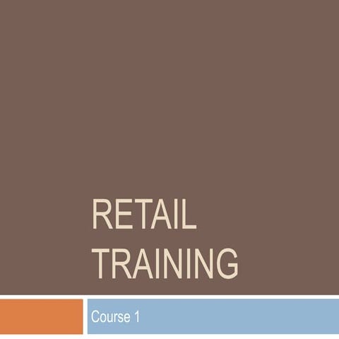 Retail Training | PPT