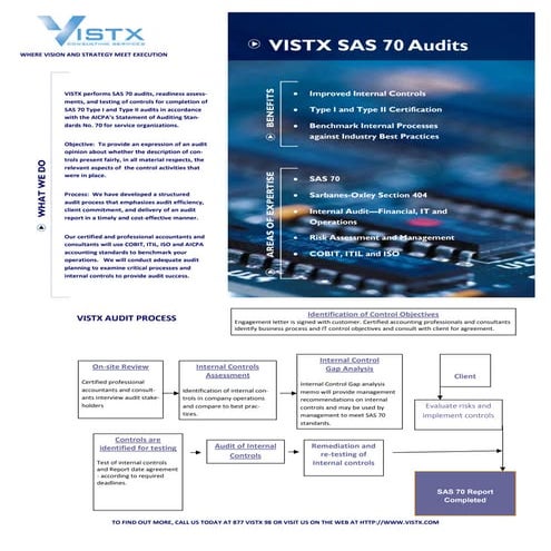Sas 70 Audits Brochure | PDF