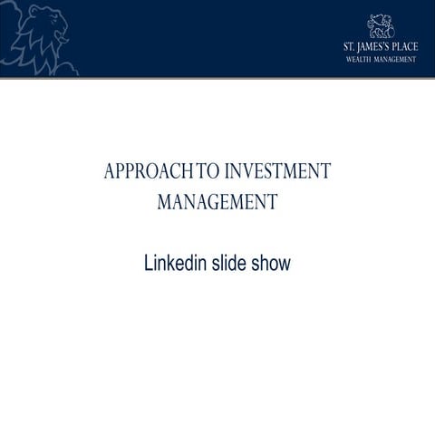 Sjp Approach To Investment | PPT