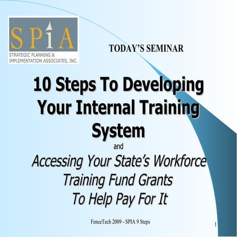 Spia Power Point Presentation 9 Step Training | PPT