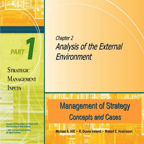 Strategy Ppt External Env[1].C2.Hitt,Ireland&Hokkison | PPT