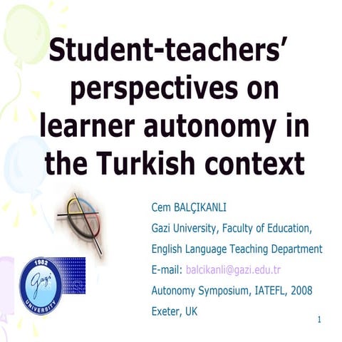 Learner Autonomy In A Nutshell | PPT