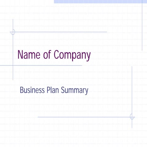 Sample Business Plan Presentation | PDF