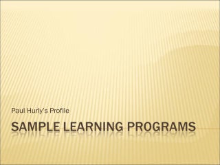 Learning Program Design2 | PPT