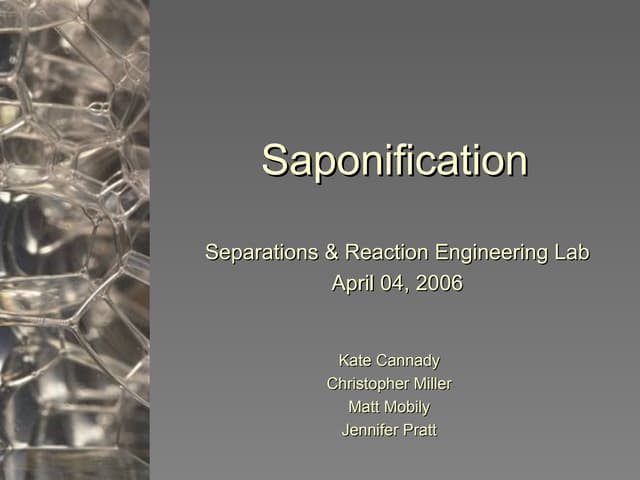 Formation of soap & foaming capacity of soap | DOCX