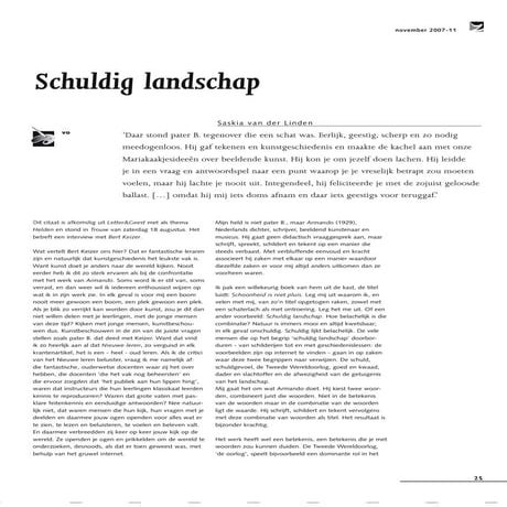 Schuldig Landschap | PDF | Music | Entertainment