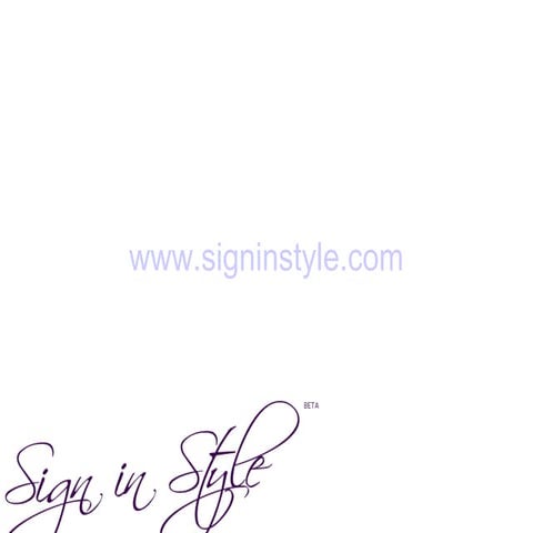 Sign In Style | PPS