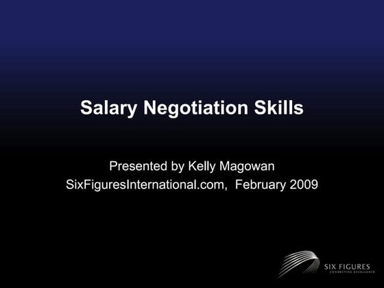 7 ways to successfully negotiate salary | PPT