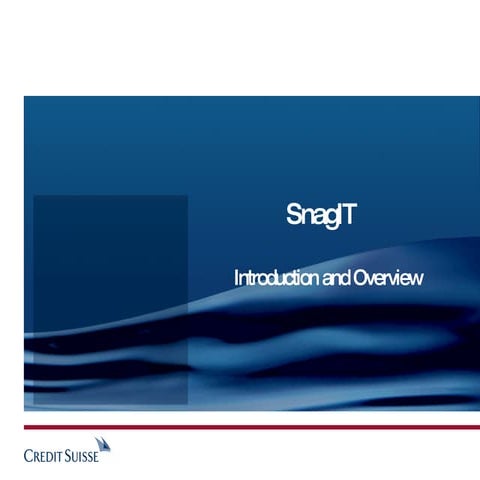 Snag It Overview | PPT