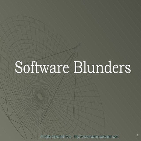 Software Blunders | PPS
