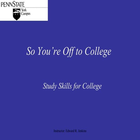 Preparing for College: Expectations vs. Reality | PPTX