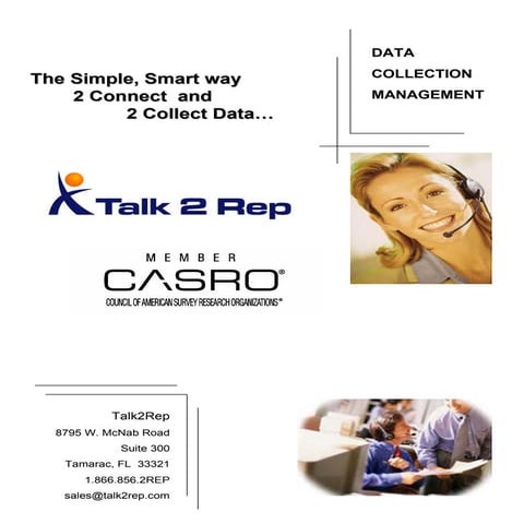Talk2 Rep Data Collection Services V13 | PDF