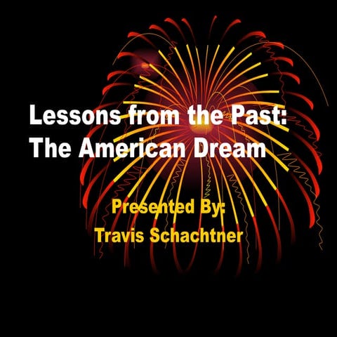The American Dream | PPT