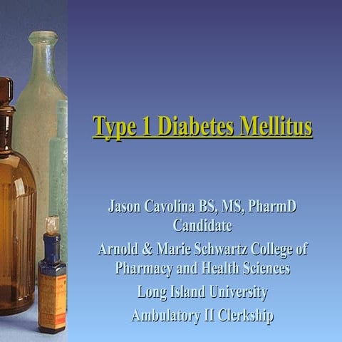 Type 1 Diabetes Mellitus | PPT