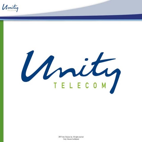 Unity Corporate Dec 2 | PPT
