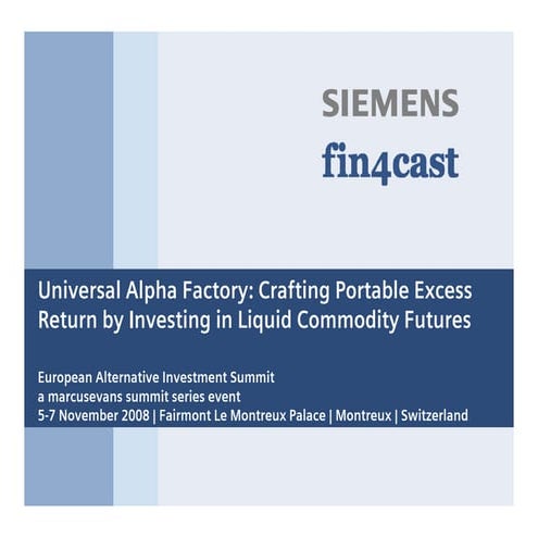 Univesal Alpha Factory Crafting Portable Excess Return By Investing In ...