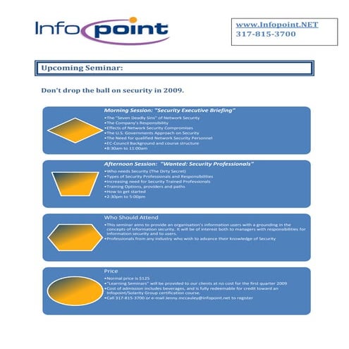 Upcoming Security Learning Seminar | PDF