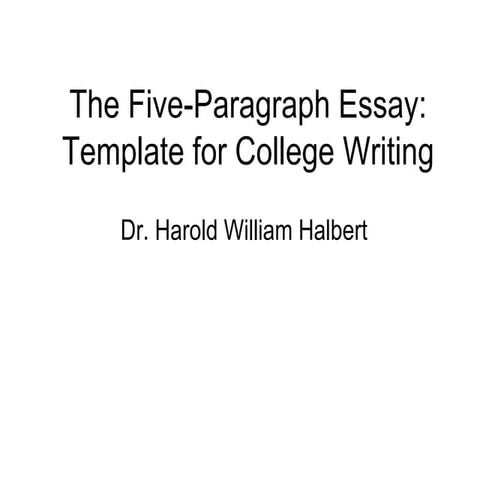 5-paragraph-essay | PPT
