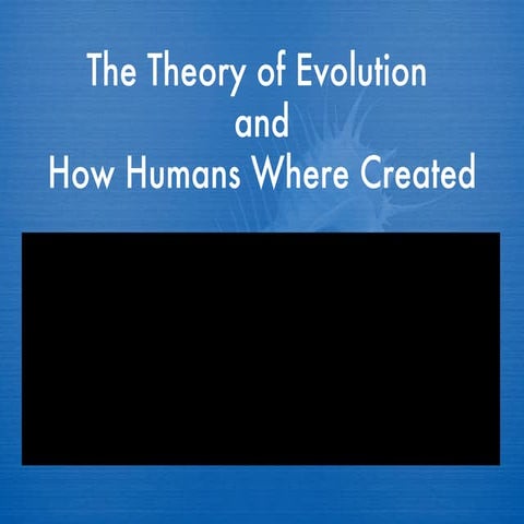 The Theory of Evolution | PPT