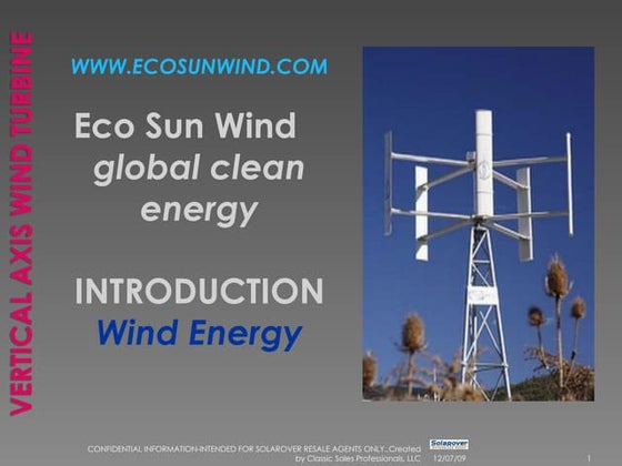 Wind Turbine Generator (WTG) Yawing And Furling Mechanisms | PPT