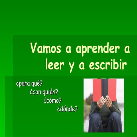 Vamos A Aprender A Leer Y A Escribir | PPT