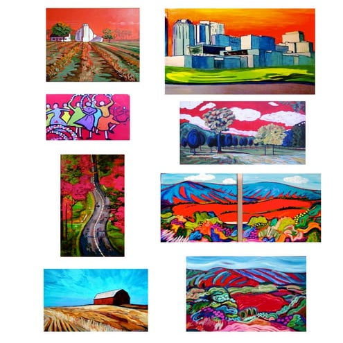 Contemporary,bright-colored landscapes | PDF