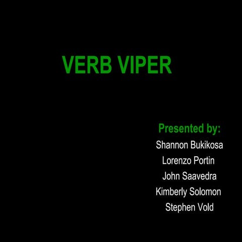 Verb Viper | PPT