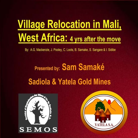 Village Relocation Conference Presenation | PDF | Africa Travel ...