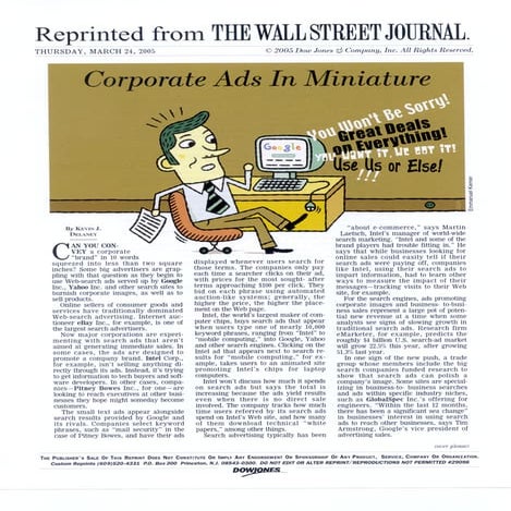Wsj Corporate Ads In Miniature | PDF