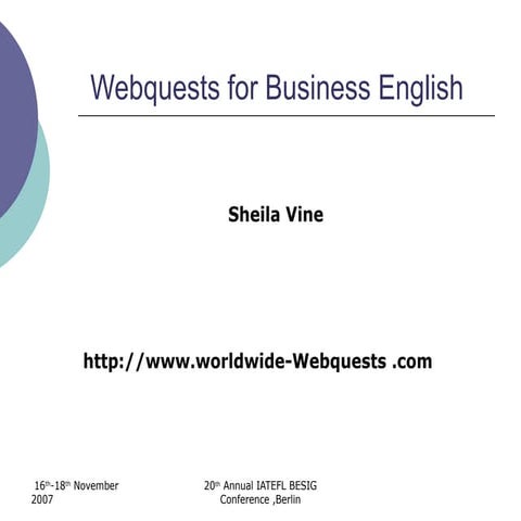 Webquests For Business English | PPT