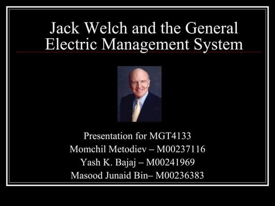 GE Case Study | PPTX