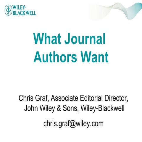 What Journal Authors Want | PDF | Desktop Publishing | Computer ...