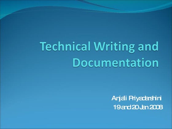 Introduction to technical writing | PPTX