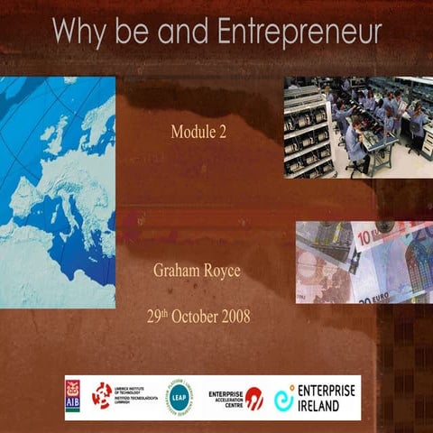 Why Entrepreneur M2 | PPT