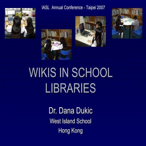 Wikis In School Libraries | PPT | Internet for Beginners | Internet