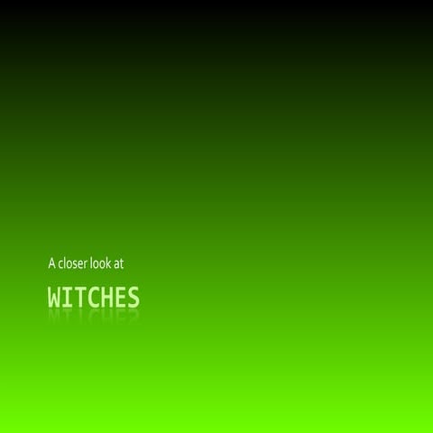 Witches | PPT