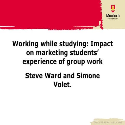 Working While Studying | PPT