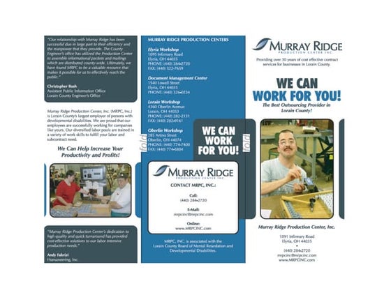 Community Employment Brochure | PPT
